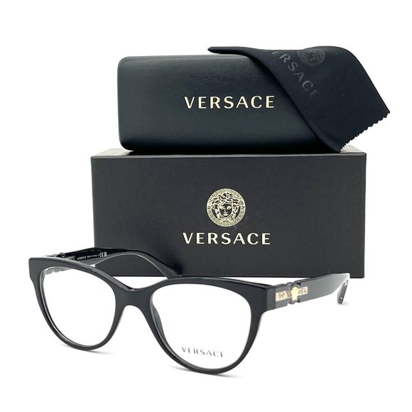 Versace | Accessories | Versace Ve334 Gb Black Demo Lens 51mm ...